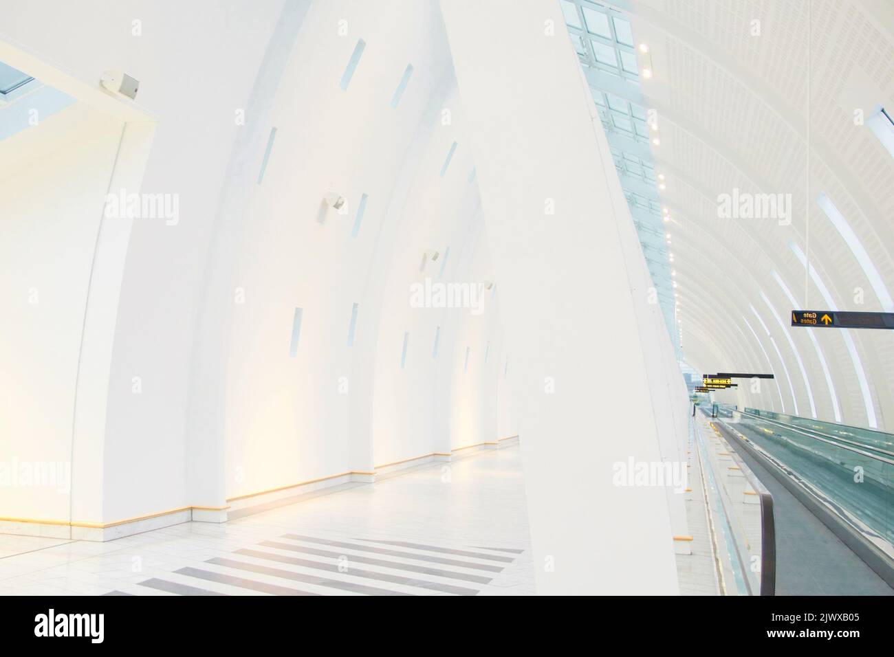 The airport terminal - abstract background. The the airport terminal ...