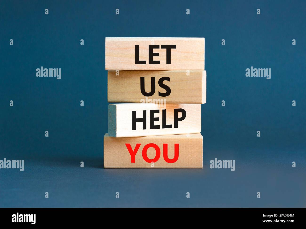 Support and let us help you symbol. Concept words Let us help you on ...