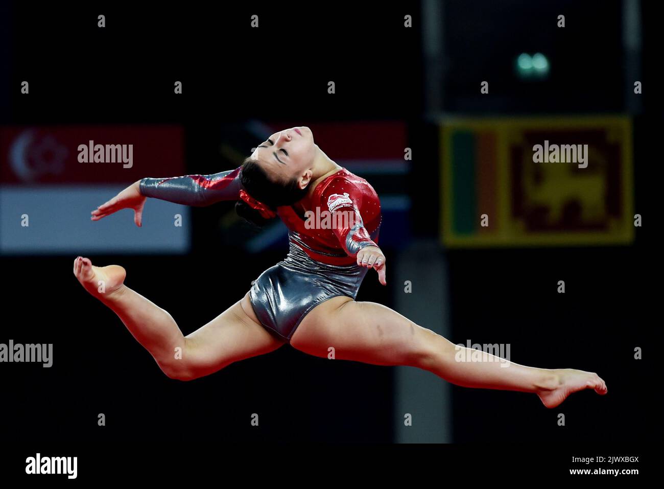 Claudia Fragapane competes on the Floor during the Women's Gymnastics ...