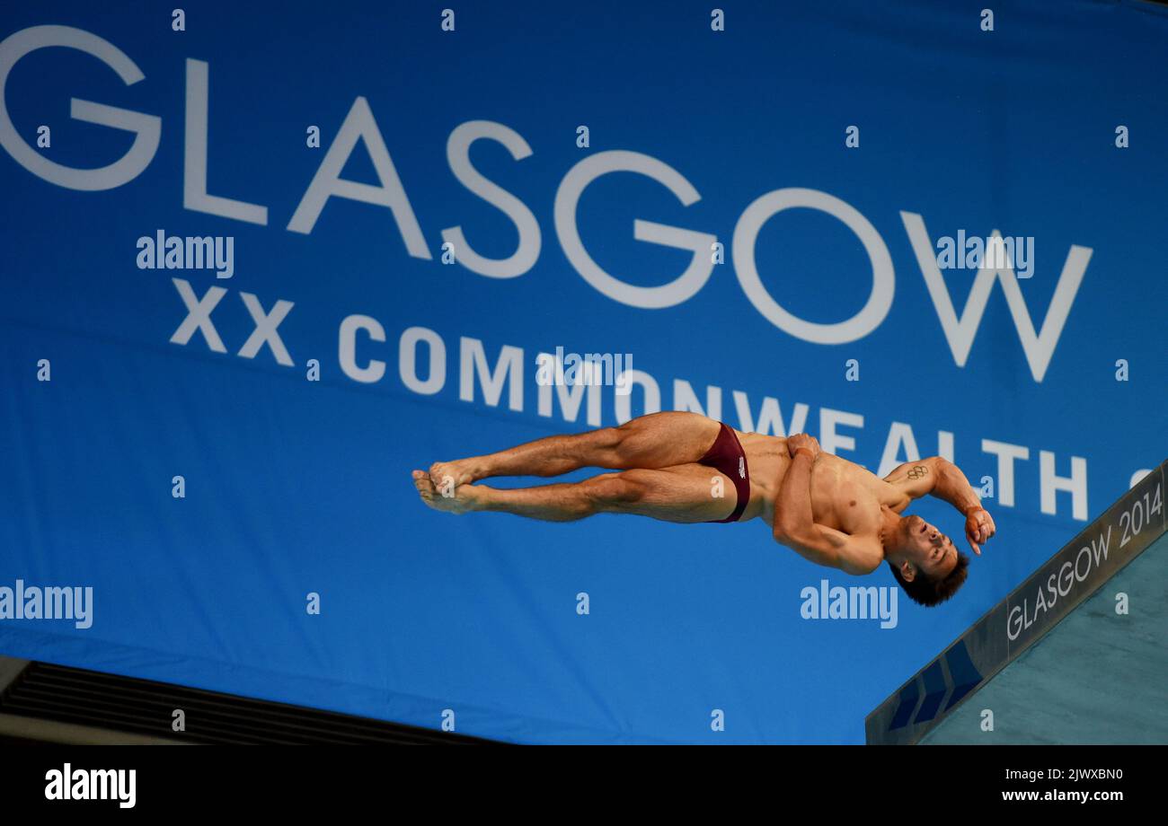 England's Tom Daley competes in the Men's 10m Platform final at the ...