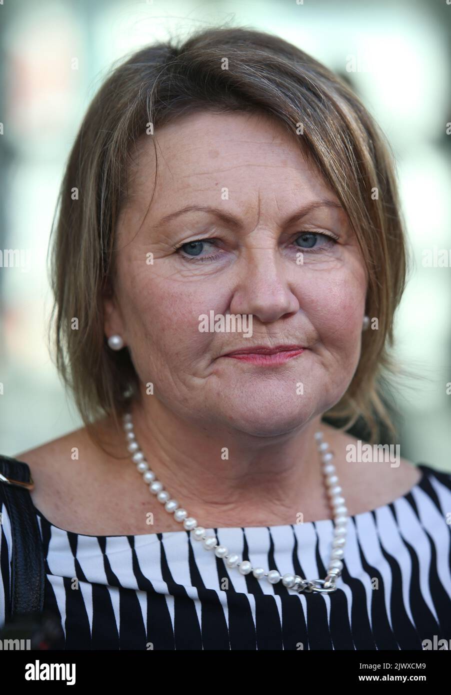 Noelle Dixon the mother of Sarah Cafferkey leaves the Melbourne Federal ...