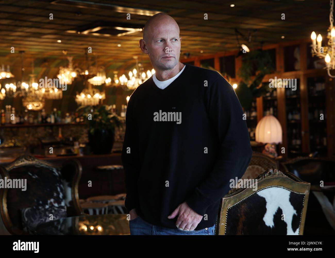 International opera singer Teddy Tahu Rhodes poses for photos, prior to ...