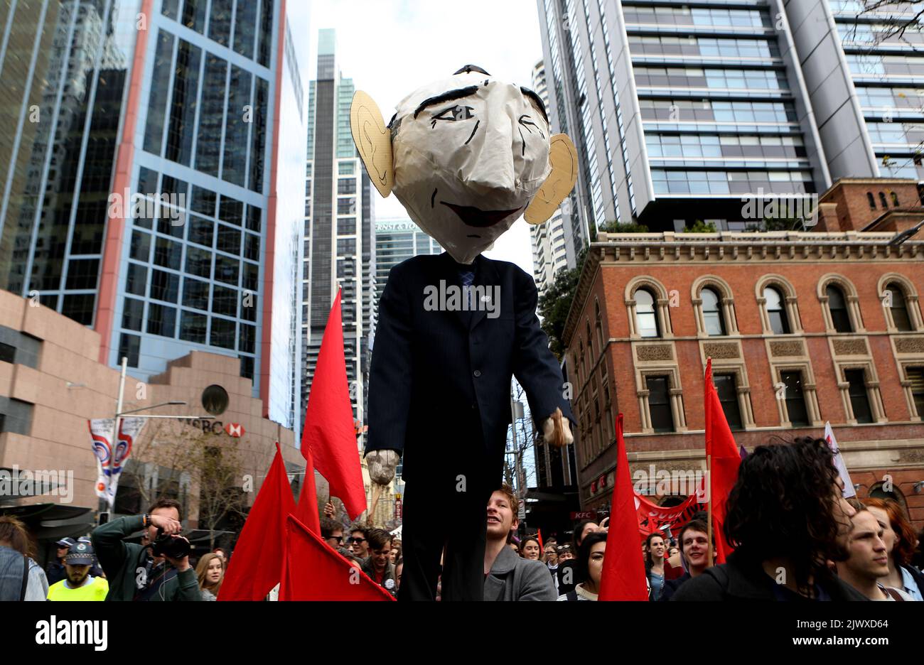 University students protest against the proposed reforms in this years ...
