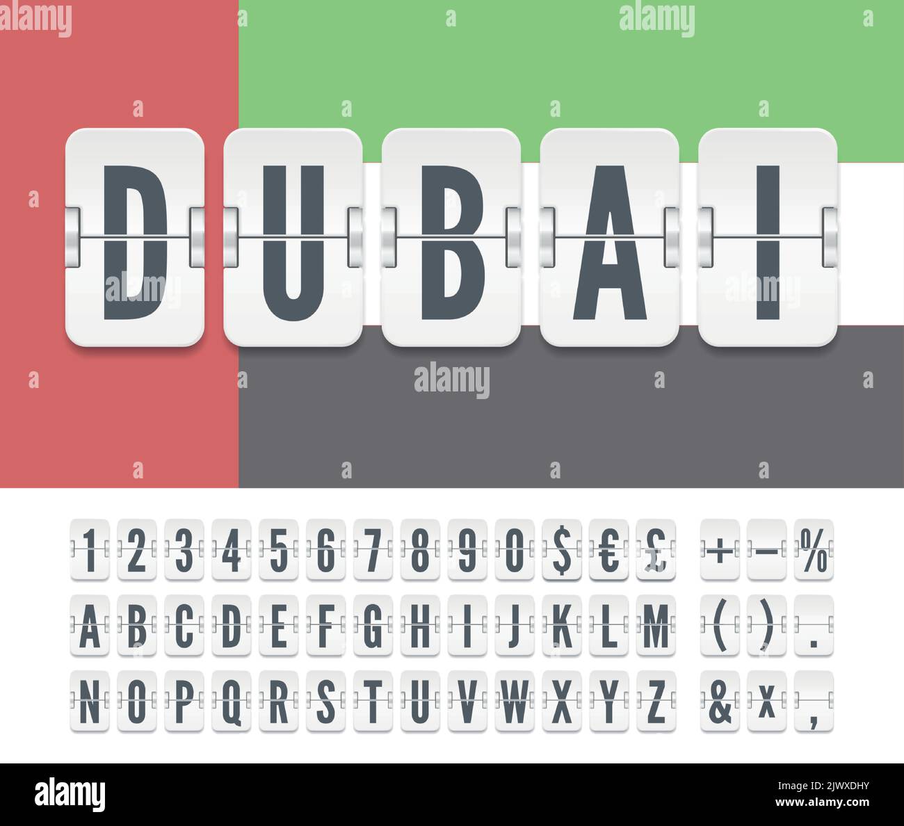 Flight dubai airport Stock Vector Images - Alamy
