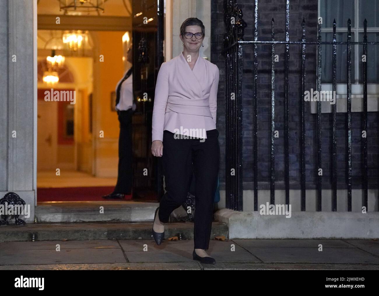 Newly installed Work and Pensions Secretary Chloe Smith leaving Downing ...