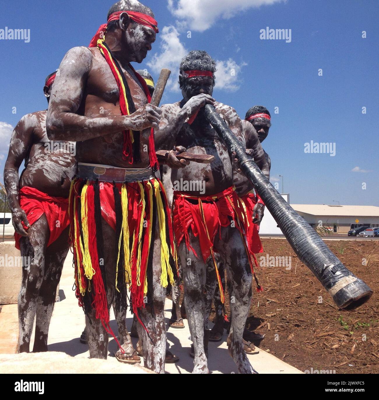 Indigenous prisoners perform a welcome to country dance at Darwin's new ...