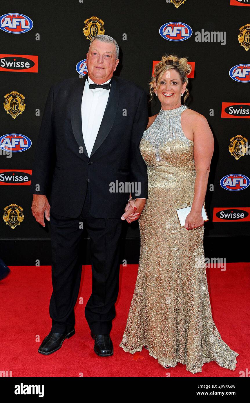 Australia Football Legend Barry Round and Jenni Lumb, pose for photos ...