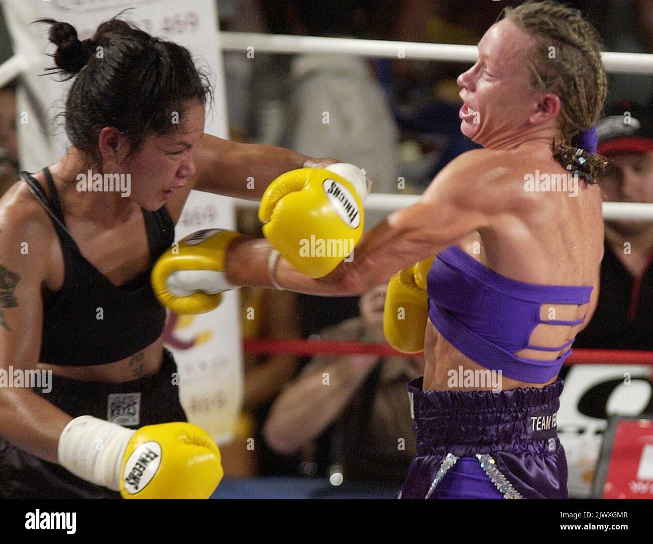 American Linda Tenberg (left) and local Gold Coast girl Sharon Anyos ...