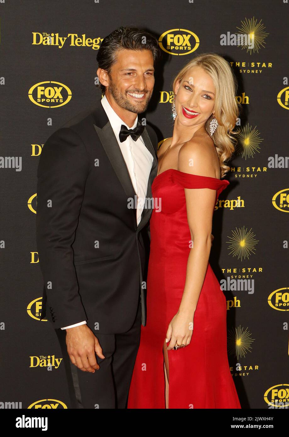 Anna Heinrich and Tim Robards on the red carpet at the 2014 National ...