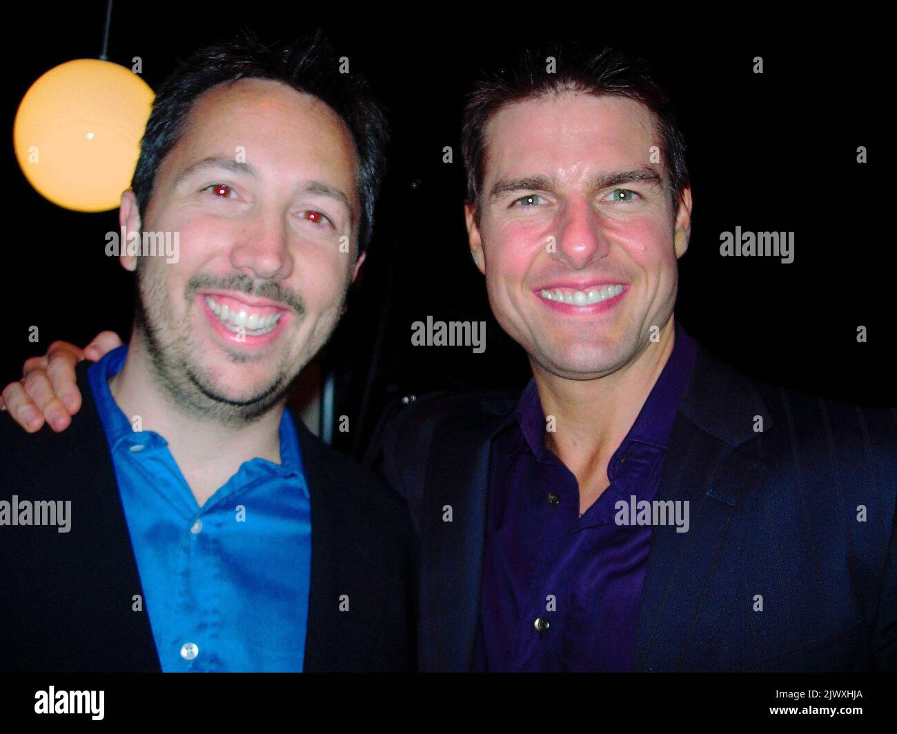 Australian screenwriter Stuart Beattie with US film star Tom Cruise ...