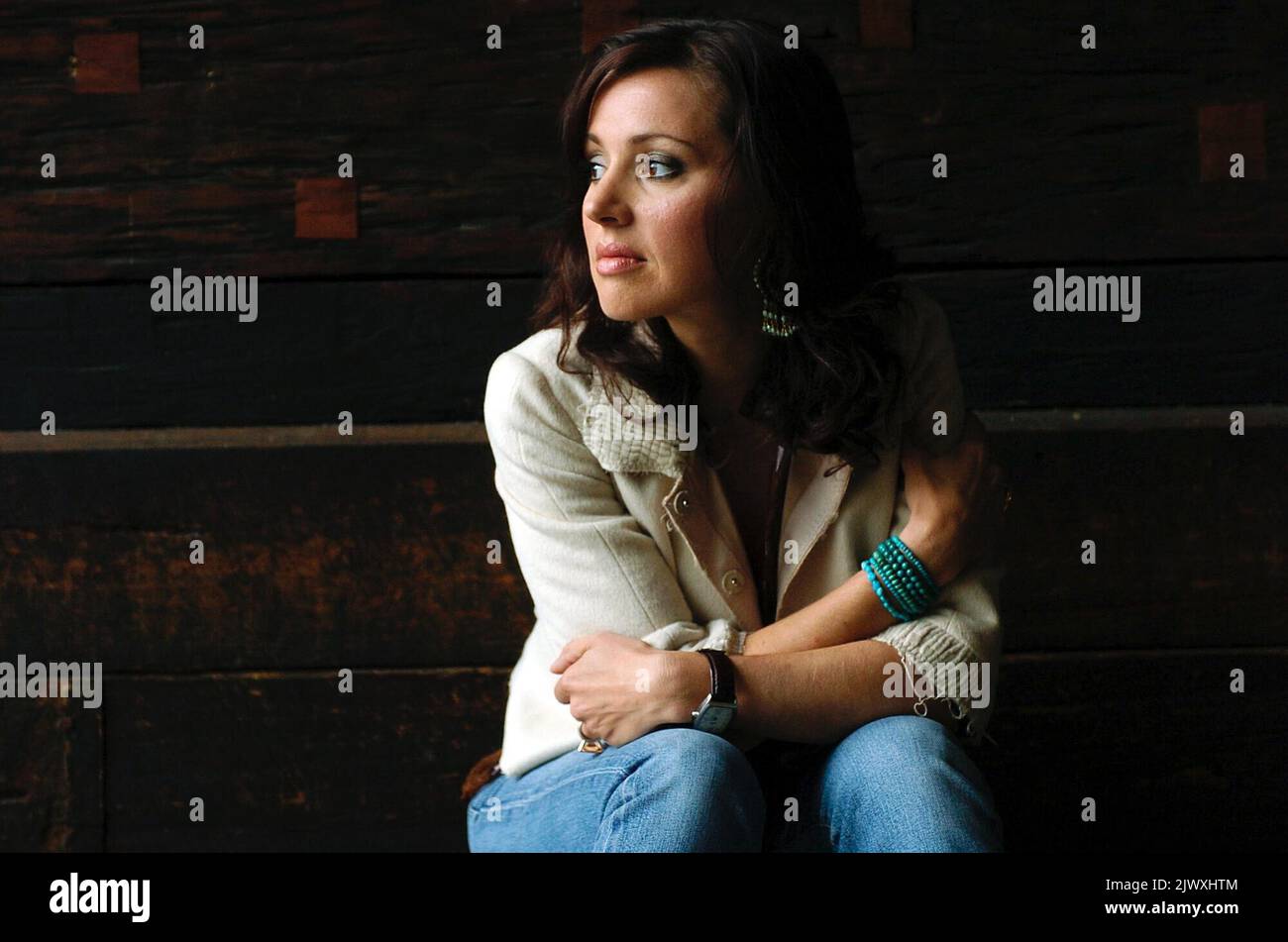 Australian singer Tina Arena poses for a photograph while in Sydney to ...