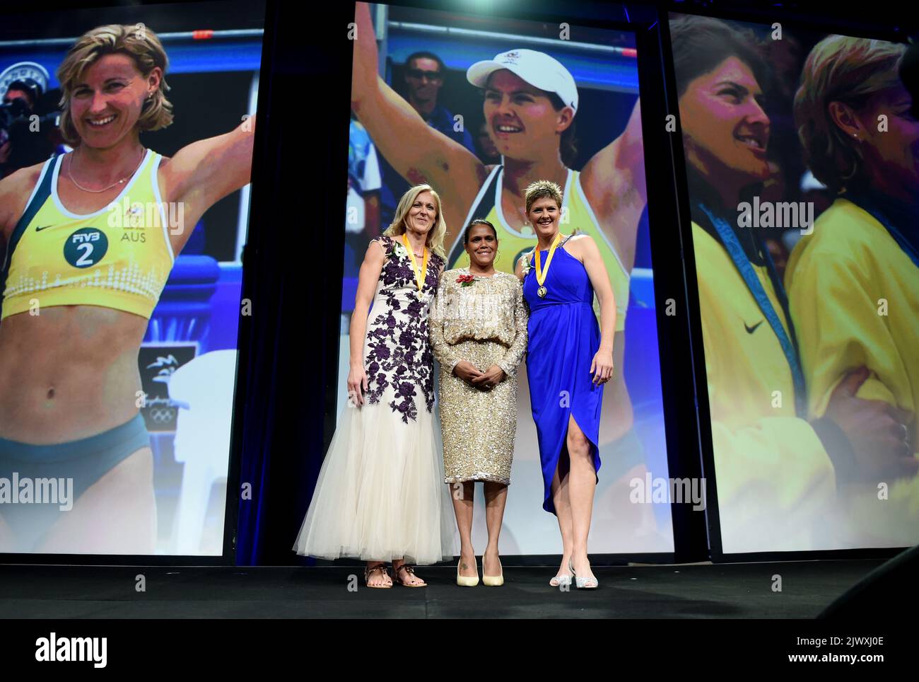 Inductees Kerrie Pottharst and Natalie Cook are inducted into the Sport ...