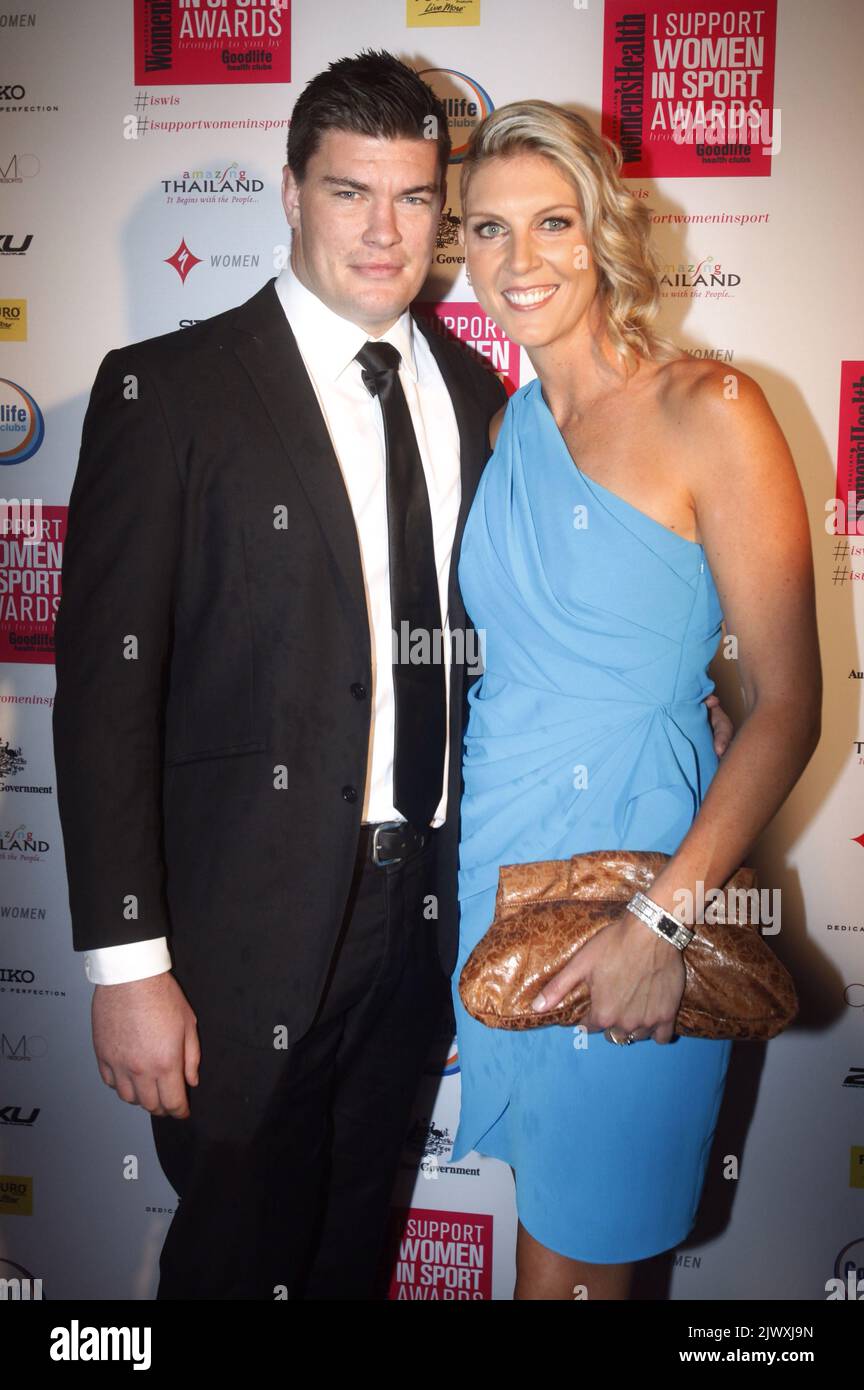 Luke Heavey and Catherine Cox on the red carpet at The Women In Sports ...