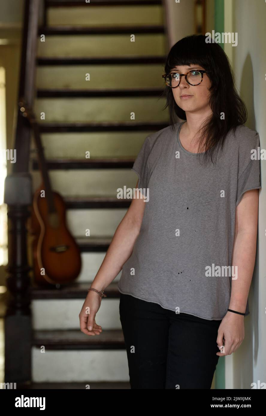 Sydney based singer songwriter Caitlin Park poses for a photograph at ...