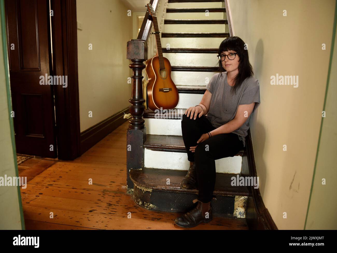 Sydney based singer songwriter Caitlin Park poses for a photograph at ...