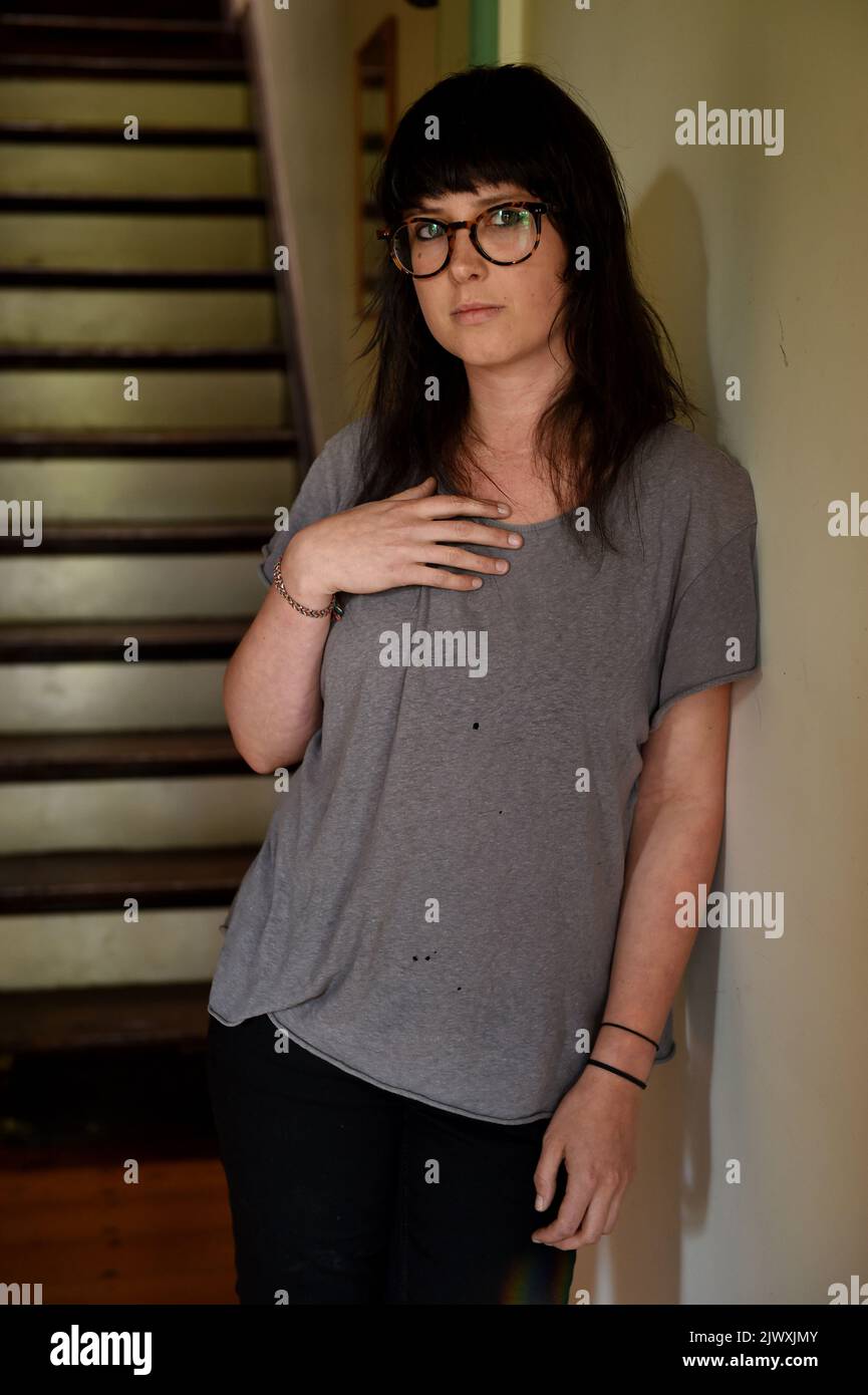 Sydney based singer songwriter Caitlin Park poses for a photograph at ...