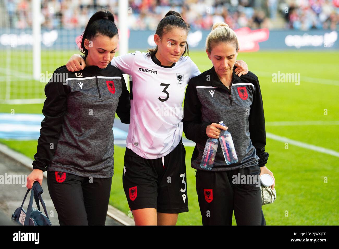 Oslo, Norway. 06th Sep, 2022. Arbenita Curraj (3) of Albania seen ...