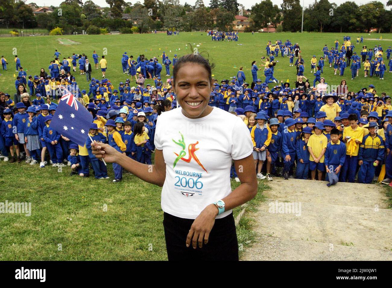 Cathy Freeman during a Commonwealth Games Education Program launch at ...