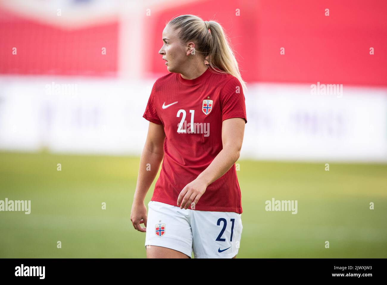 Oslo, Norway. 06th Sep, 2022. Anna Josendal (21) of Norway seen during ...