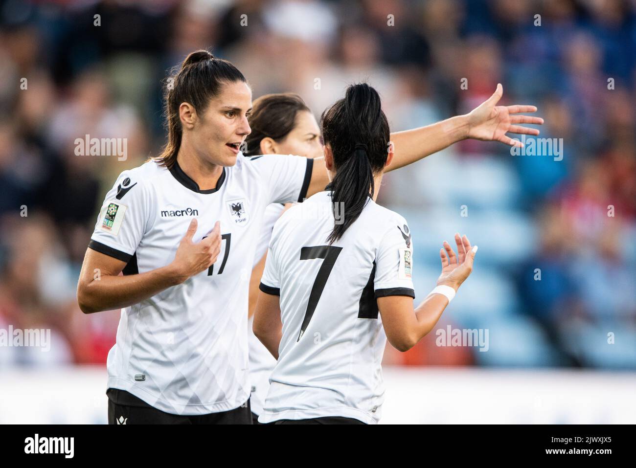 Oslo, Norway. 06th Sep, 2022. Kristina Maksuti (17) and Mimoza Hamidi ...