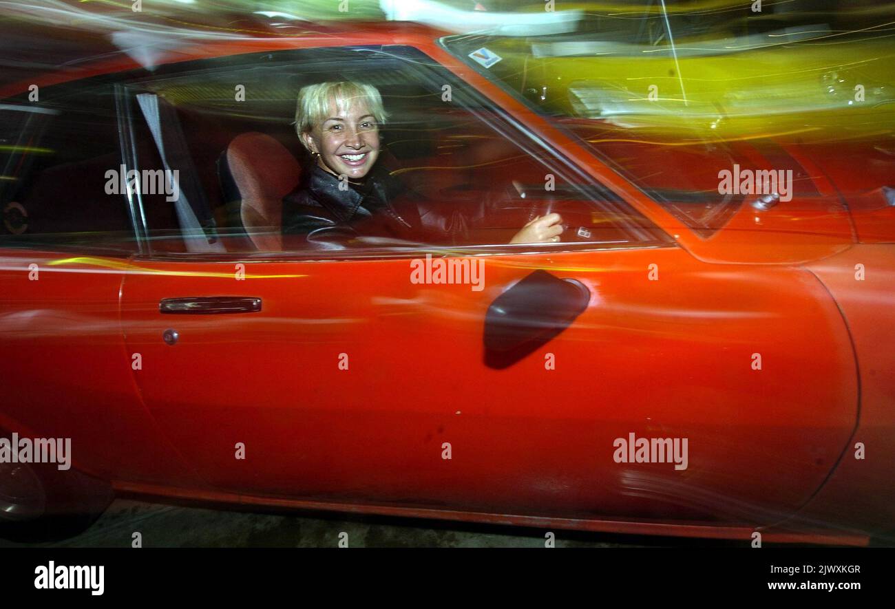 Olympic gold medalist Brooke Hanson gets behind the wheel of her 1973 ...