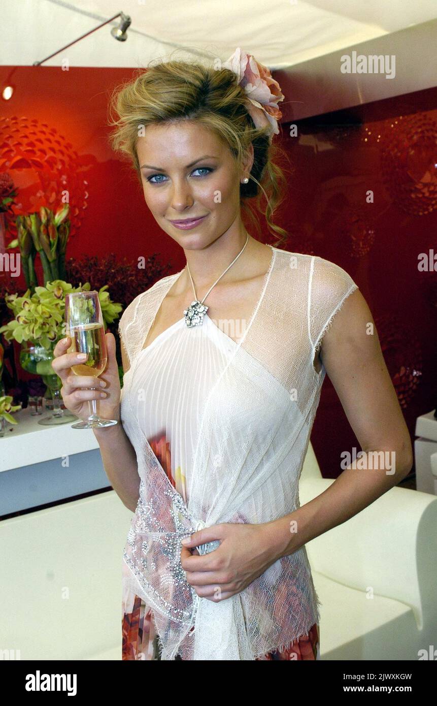 Miss Universe Jennifer Hawkins enjoys the atmosphere in the Channel ...