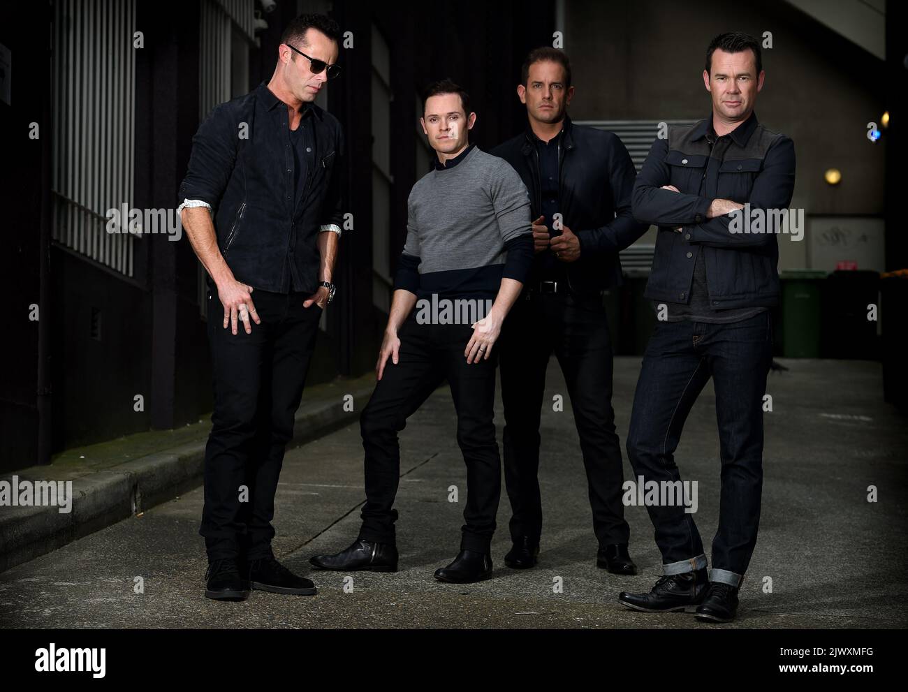 Australian pop vocal group Human Nature's Andrew Tierney, Phil Burton ...