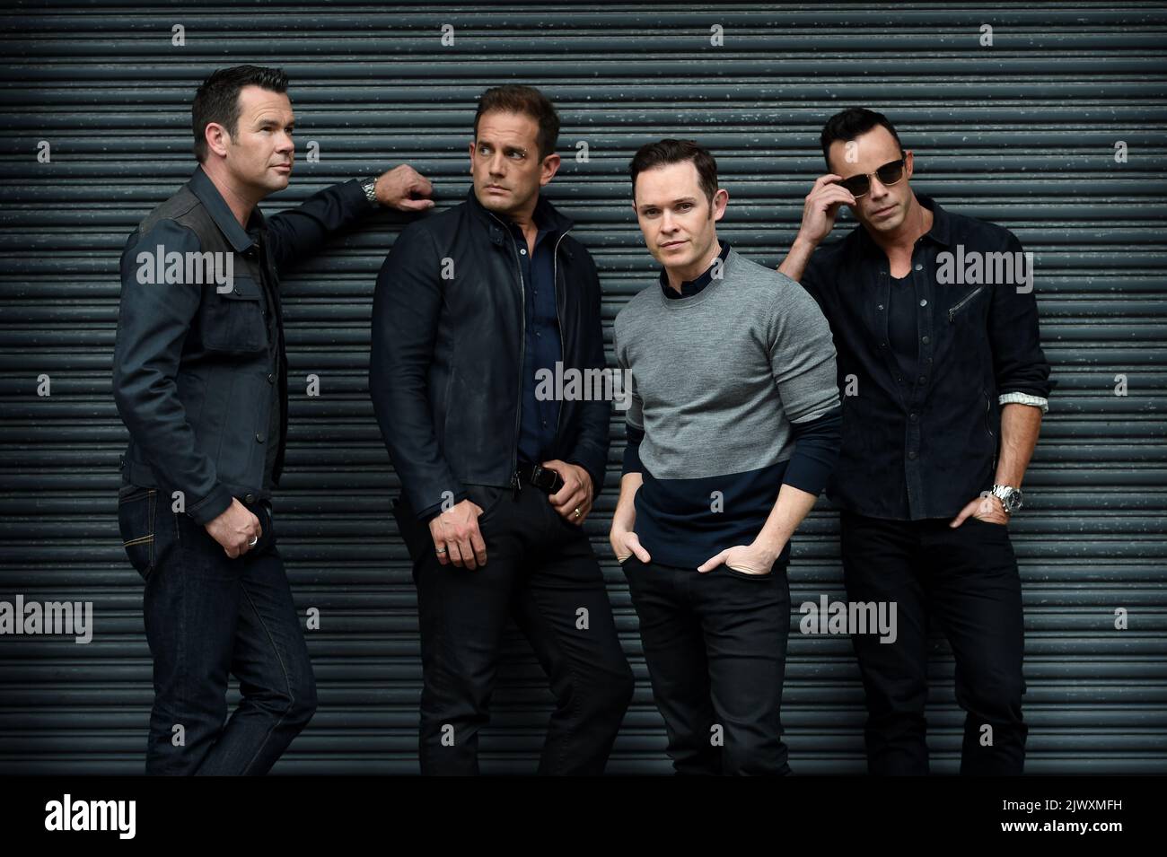 Australian pop vocal group Human Nature's Andrew Tierney, Phil Burton ...