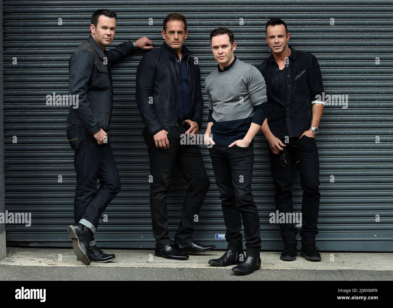 Australian pop vocal group Human Nature's Andrew Tierney, Phil Burton ...