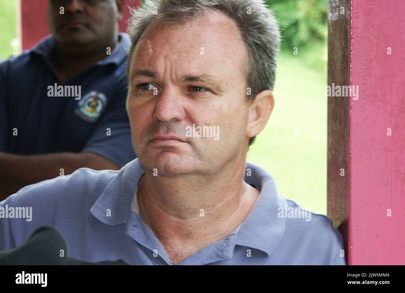 File photo of convicted conman Peter Foster entering the Vanuatu ...