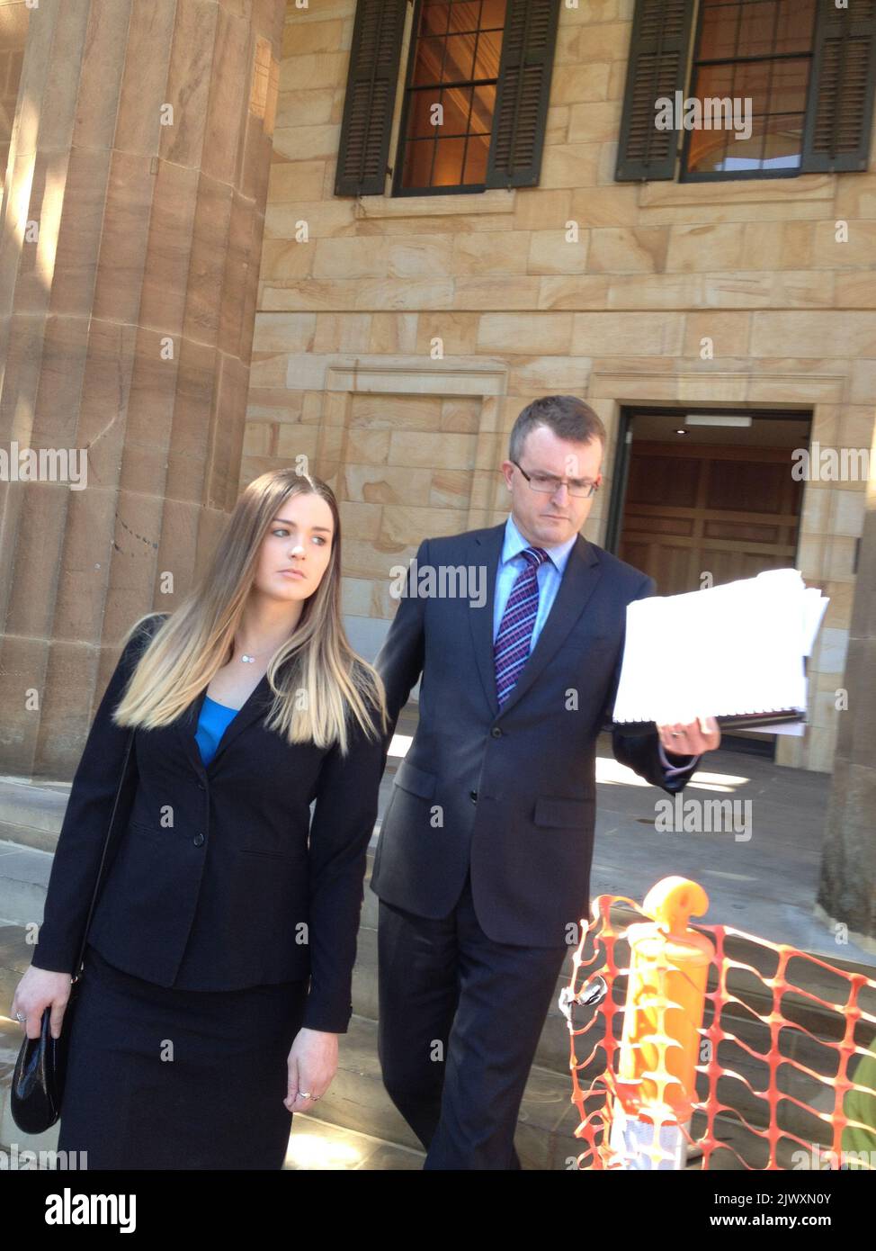 Alison Louise Selleck leaves the Adelaide Magistrates Court on Thursday ...
