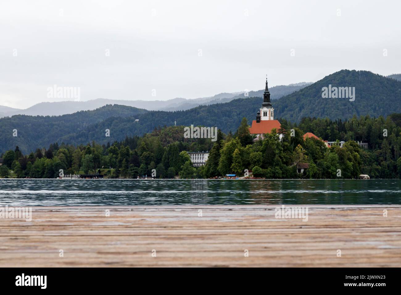 Church of the mother of god on the lake hi-res stock photography and ...