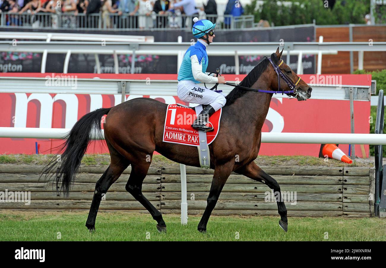 Melbourne Cup race favourite Admire Rakti riden by Zac Purton, pulls up ...
