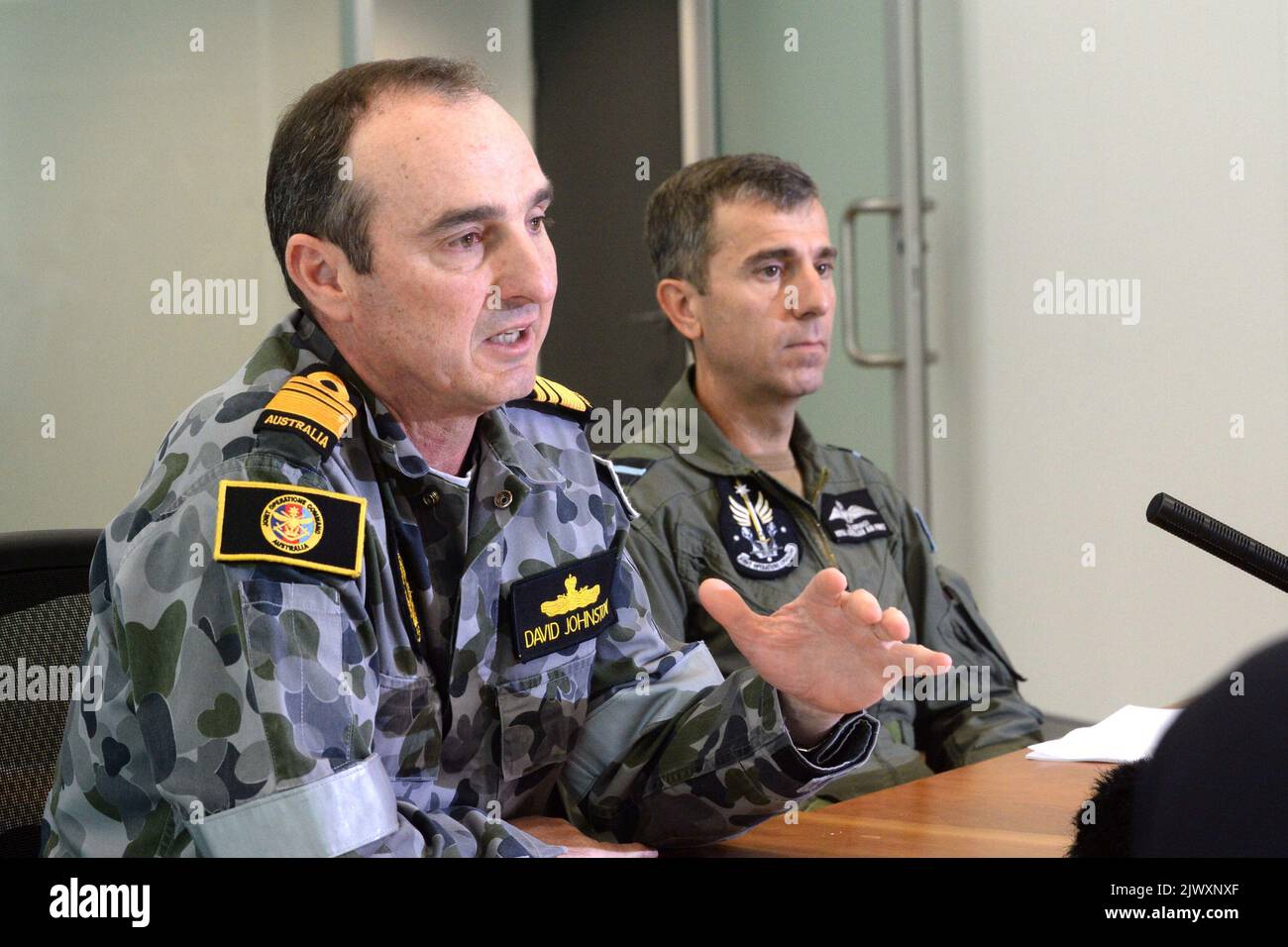 Joint operations chief Vice Admiral David Johnston and general Air ...