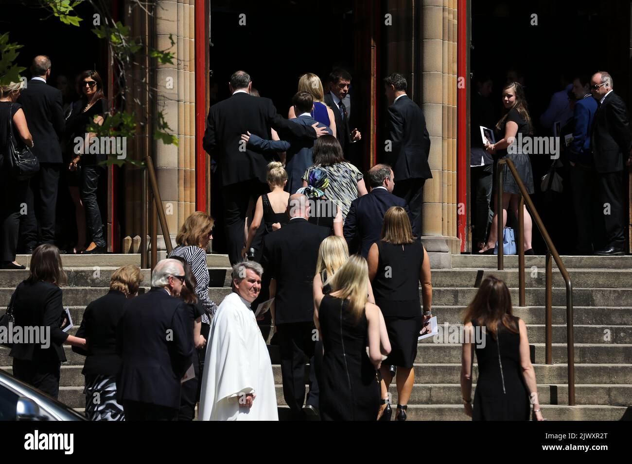 Family members father Simon, brother Harry and mother Kirsty arrive for ...