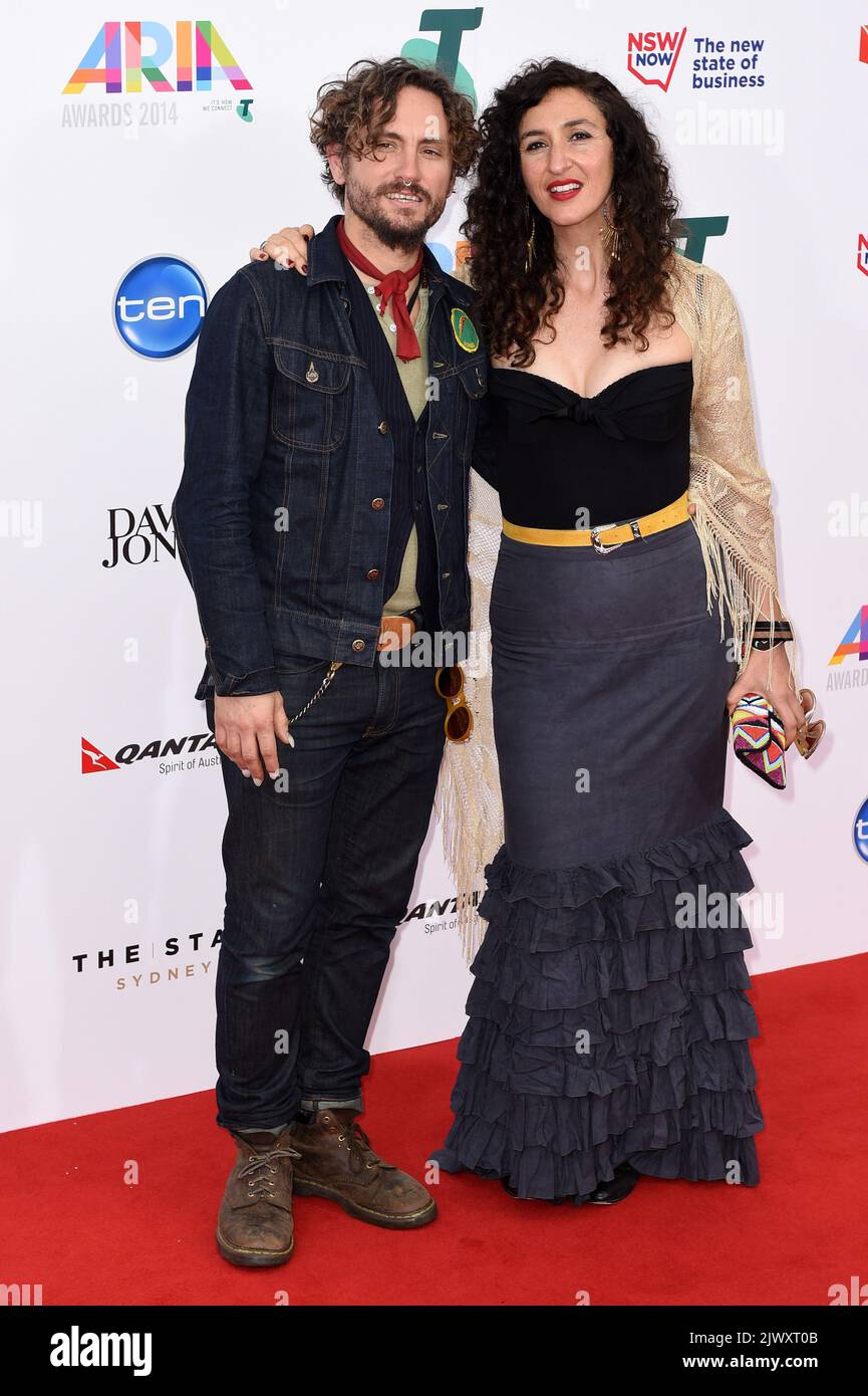 John Butler arrives at the 28th ARIA Awards at The Star, in Sydney ...