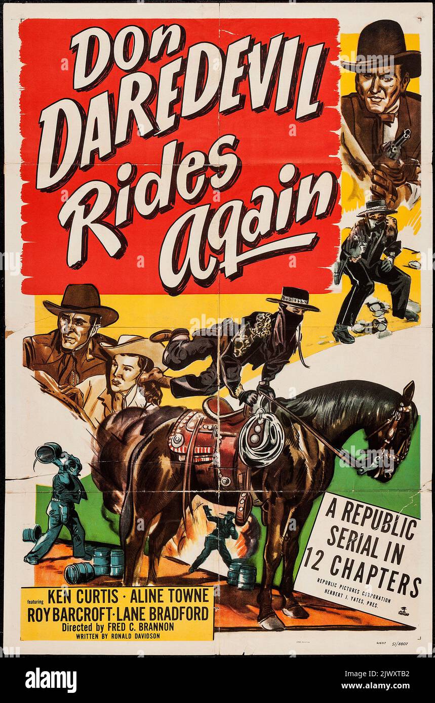 Don daredevil rides again poster hi-res stock photography and images - Alamy