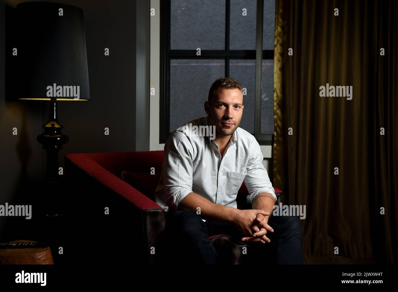 Australian actor Jai Courtney poses for a photograph in Sydney, Tuesday ...