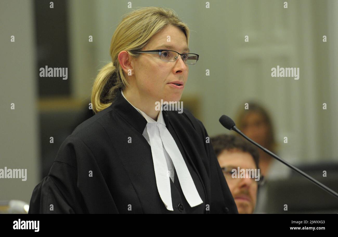 Renee Enbom, counsel for the AFL addresses Justice Clyde Croft as the ...