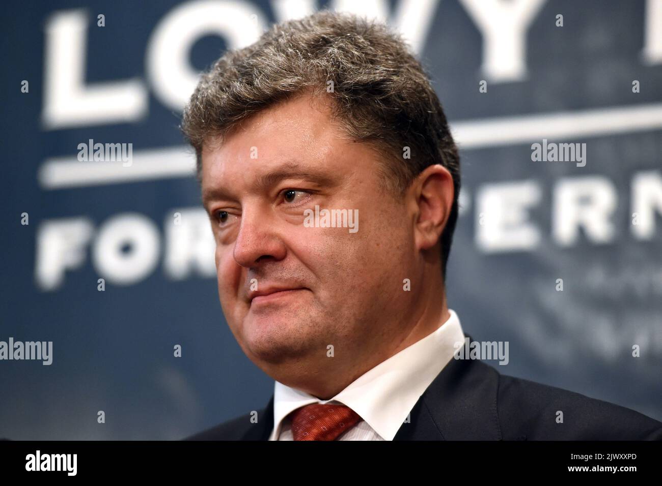 Ukraine President Petro Poroshenko delivers an address at the Lowy ...