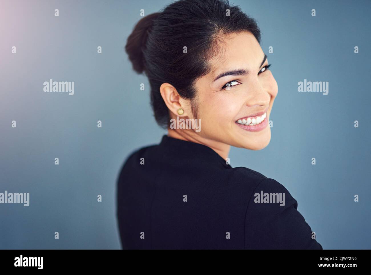 Confidence is the key to success. Studio portrait of an attractive ...