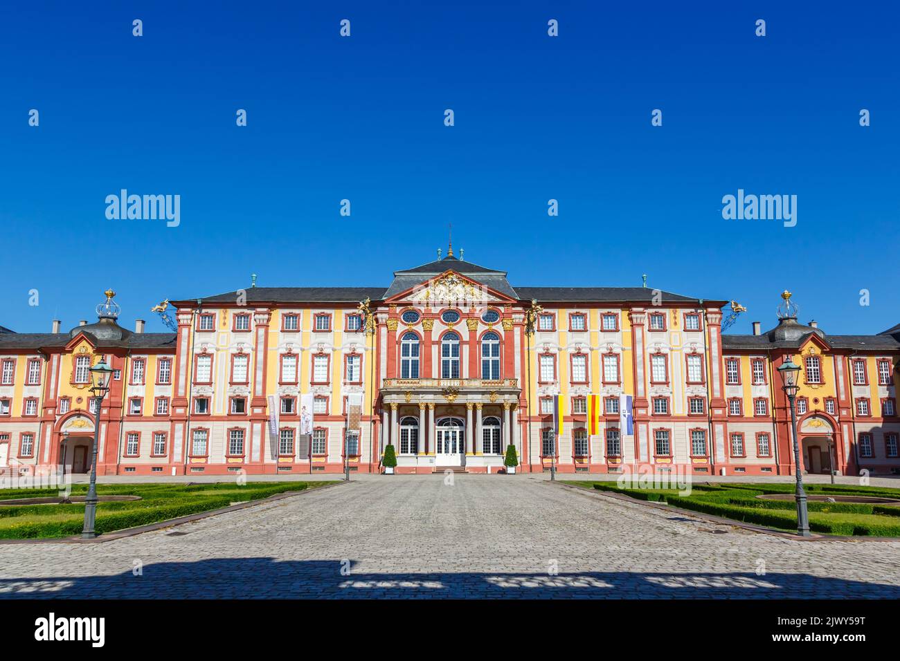 Bruchsal Castle baroque palace architecture travel city in Germany ...