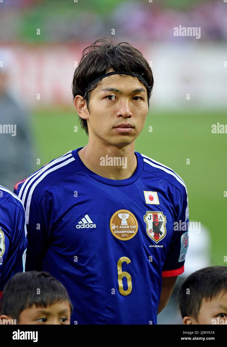 Masato Morishige of Japan, during the Group D Asian Cup match between ...