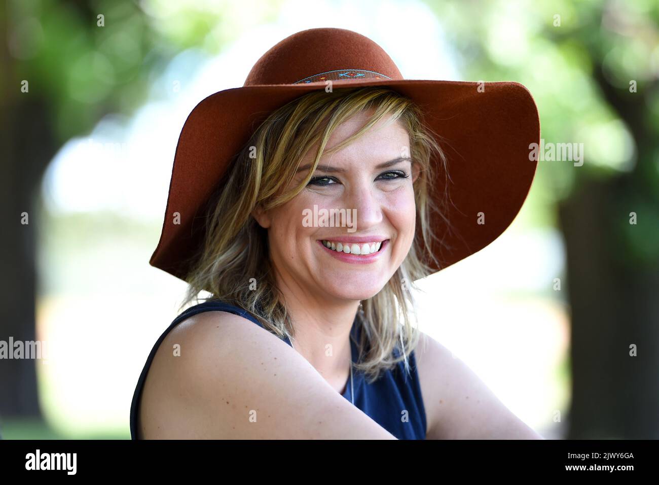 Singer/Songwriter Jenny Queen poses for a photograph during the 43rd ...