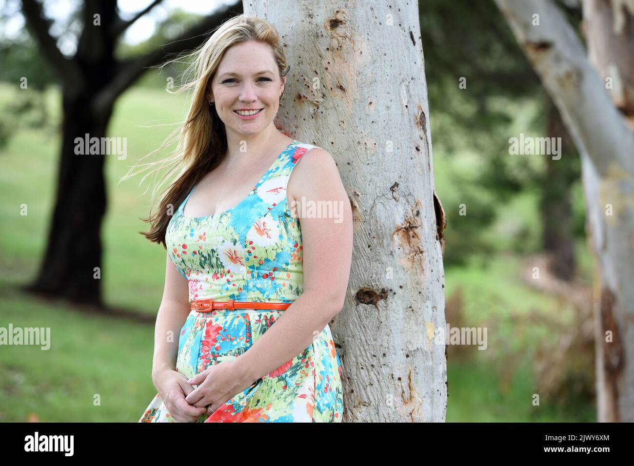 Australian bluegrass artist Kristy Cox poses for a photograph during ...