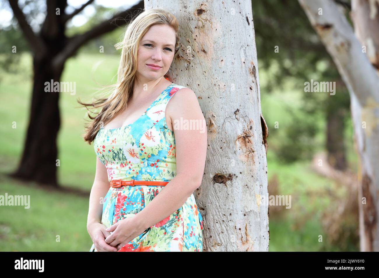 Australian bluegrass artist Kristy Cox poses for a photograph during ...