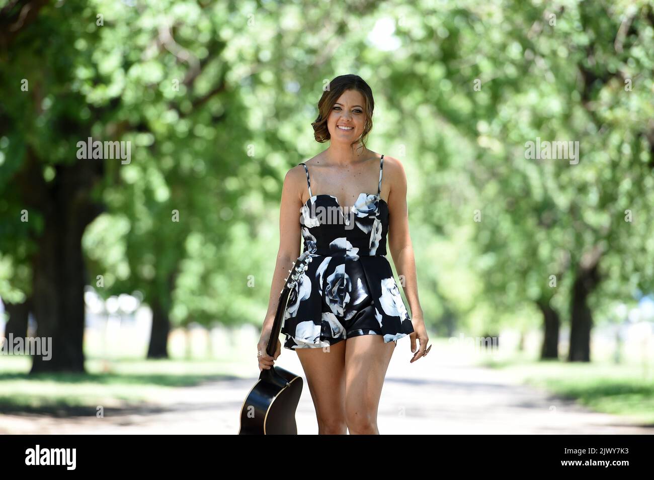Australian singer/songwriter Amber Lawrence poses for a photograph ...