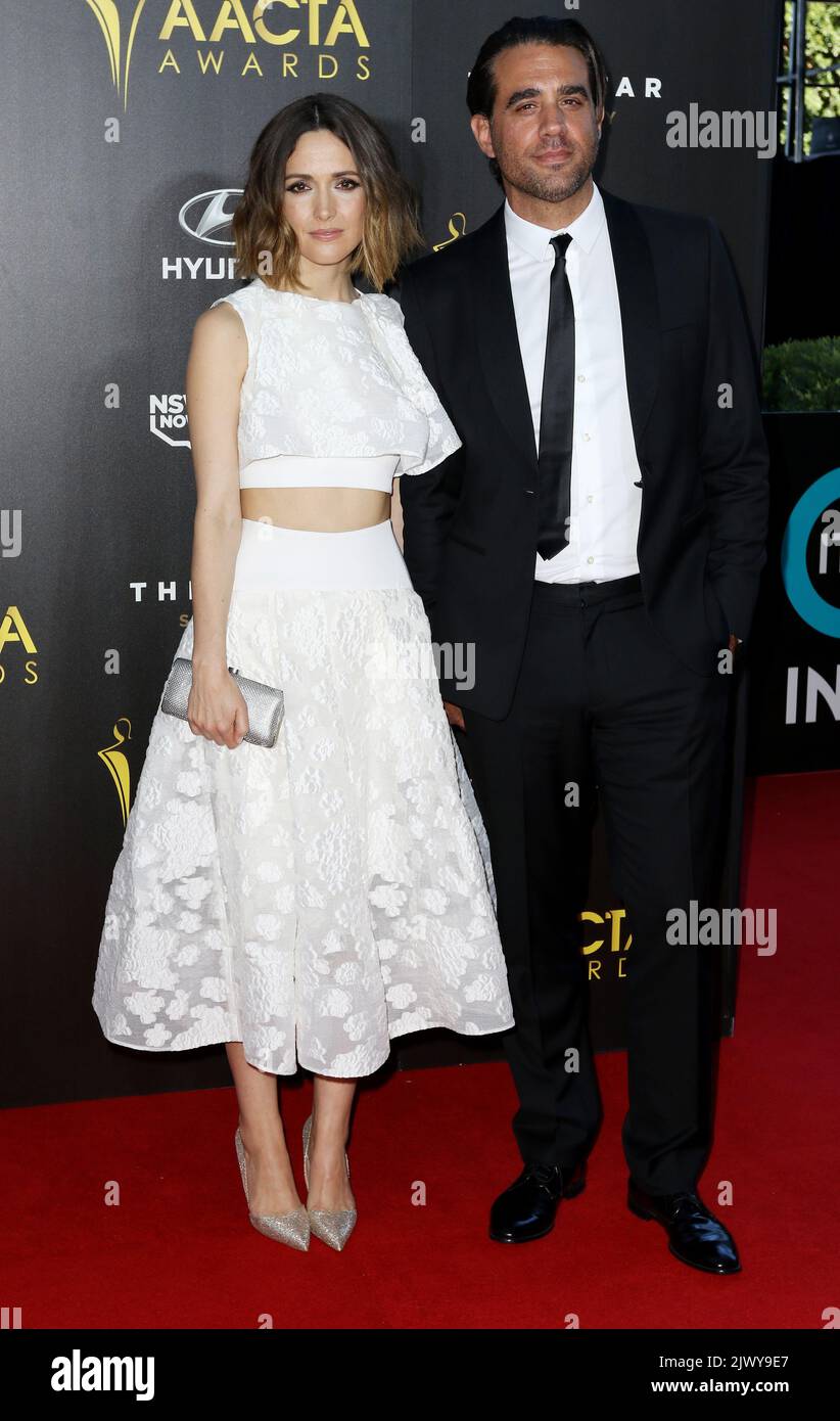 Rose Byrne and Bobby Cannavale on the red carpet at the 2015 AFI AACTA ...