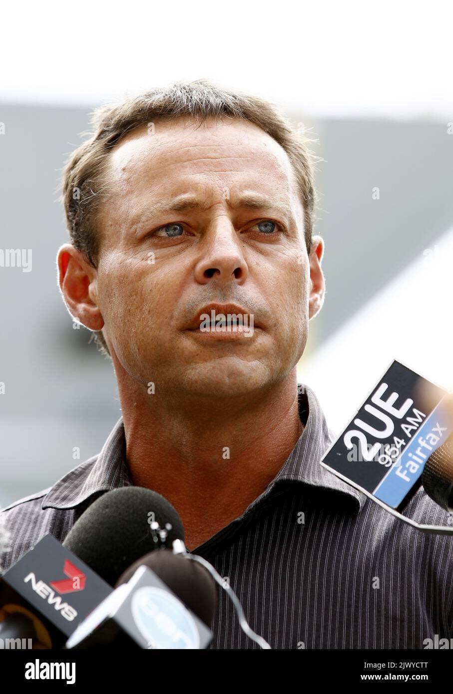 David Hicks speaks at a press conference in Sydney, Thursday, Feb. 19 ...