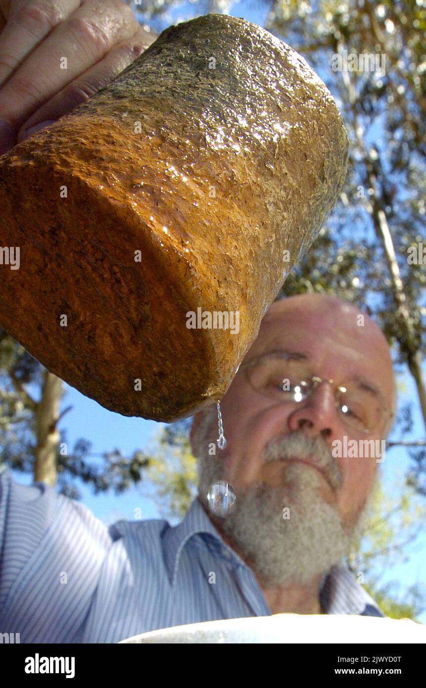 Australian National University materials scientist Tony Flynn exhibits ...